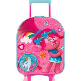 Heys Unisex Kinderkoffer &raquo;Trolls, Rosa&laquo; 21 l 2 Rollen x Joachim Llambi Kindertrolley Kinder Reisegep&auml;ck pink