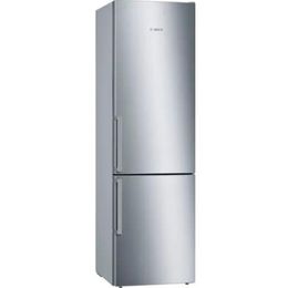 Bosch K&uuml;hl-/Gefrierkombination KGE398IBP/6 &raquo;KGE398IBP&laquo; 201 cm hoch 60 cm breit Low Frost, VitaFresh Schublade, Big Box, LED-Licht, Super K&uuml;hlen silber