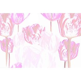 ARCHITECTS PAPER Fototapete &raquo;Atelier 47 Tulip Artwork 1&laquo; floral glatt Vlies, Wand, Schr&auml;ge, Decke rosa Vlies