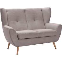 exxpo - sofa fashion 2-Sitzer &raquo;ALVESTA, Loungesofa, K&uuml;chensofa, hoher Sitzkomfort, Ohrenbackensofa&laquo; gem&uuml;tliche R&uuml;ckenlehne, mit Knopfheftung und hohen