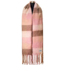 Chillouts Damen Chillouts XXL-Schal &raquo;Gero Scarf&laquo; mit dicken Fransen pink