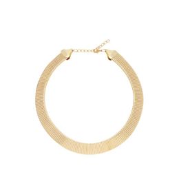 Lascana Damen Lascana Schlangenkette &raquo;Chunky Halskette&laquo; Collier, abgerundete chunky Schlangenkette gold