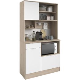 Parisot Buffet &raquo;Socool, viel Stauraum, Made in Europe, mit praktischer Magenetleiste&laquo; B/H/T ca. 100x180x45, 1 Stk. tlg. ideal f&uuml;r kleine R&auml;ume, ohne 