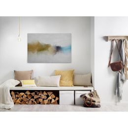 A.S. Cr&eacute;ation Leinwandbild &raquo;daydream 3&laquo; Abstrakt Kunst 1 Stk. tlg. Keilrahmen Bild Farben Grau Bunt Leinwand-Bild Wohnzimmer modern Wand bunt Holz, Stahl