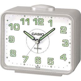 Casio Casio Quarzwecker &raquo;TQ-218-8EF&laquo; Wecker, Leuchtzeiger, Leuchtziffern, Schlafzimmer, Geschenkidee silber