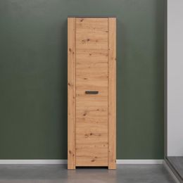 Home Affaire Garderobenschrank &raquo;Ambres Inkl. ausziehbarer Kleiderstange&laquo; 1 Stk. tlg. Garderobenpaneel mit Ablage & Haken - (B/T/H) 62/26/199 cm grau 