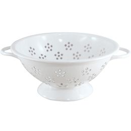 HONEYWARE K&uuml;chensieb &raquo;Colander&laquo; sp&uuml;lmaschinengeeignet, 22 cm wei&szlig; Emaille