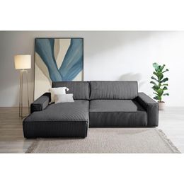 Home Affaire &raquo;NEU: SHERWOOD XXL 284, Big-Sofa L-Form, tiefe Sitzfl&auml;che 95 cm, Cord&laquo; Recamiere rechts/links, als Schlafsofa stellbar, Cord u. 