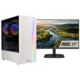 Captiva Business-PC-Komplettsystem &raquo;Power Starter R78-414 TFT Bundle&laquo; 27 &prime;&prime; AMD Ryzen 7 Radeon 32 GB RAM 1.000 GB SSD wei&szlig; ohne Betriebssystem: Bitte 