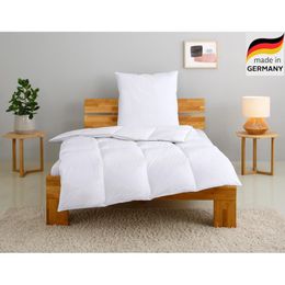 OTTO home Daunenbettdecke + Kopfkissen &raquo;TAMINS, Bettdecke 135x200 cm und 155x220 cm, 2-tlg.&laquo; Set mit Kissen 40x80 cm, 80x80 cm, Sommer, Winter, Made 