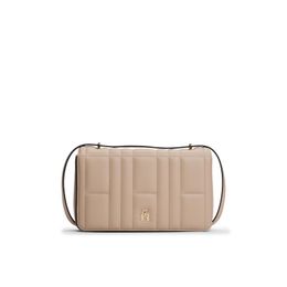 Tommy Hilfiger Damen Umh&auml;ngetasche &raquo;TH FEMININE CONV CROSSOVER&laquo;, Damen-Schultertasche, Clutch, Minibag mit modischer Steppung grau