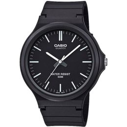 Casio Timeless Collection Herren CASIO TIMELESS COLLECTION Quarzuhr Armbanduhr, Herrenuhr, analog, Resinarmband, Acrylglas schwarz