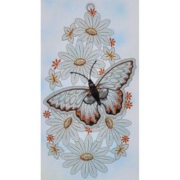 Stickereien Plauen Fensterbild &raquo;Schmetterling&laquo; bunt Polyester B/L: 18cm x 35cm
