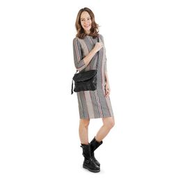 Samantha Look Damen Umh&auml;ngetasche echt Leder, Made in Italy schwarz