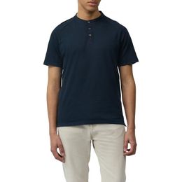 s.Oliver Herren s.Oliver T-Shirt mit Henley-Ausschnitt blau L