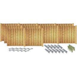 Konifera Sichtschutzelement &raquo;DAYTONA&laquo; Massiv und sehr stabil, verschiedene L&auml;ngen gr&uuml;n Massivholz, Stahl