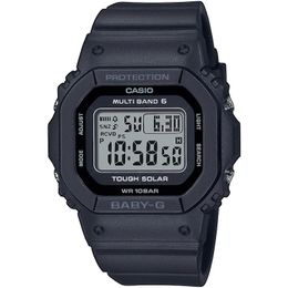 Casio Baby-G Damen CASIO Baby-G Funkchronograph Armbanduhr, Digitaluhr, Solaruhr, Damenuhr schwarz