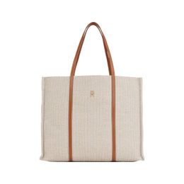 Tommy Hilfiger Damen Tragetasche &raquo;TH PREMIUM BEACH LE TOTE&laquo;, Damen Henkeltasche, Shopper, Schultertasche mit Streifen beige