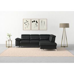 Sit & More sit&more Ecksofa &raquo;Cabrio L-Form, B: 274 cm, mit Sitztiefen-, Arm- & Kopfteilverstellung&laquo; 3 Nierenkissen, Federkern, optional Bettfunktion und Stauraum