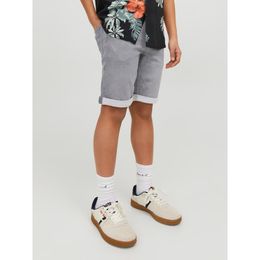 Jack & Jones Jack & Jones Junior Herren Jeansshorts &raquo;JJIRICK JJICON SHORTS GE&laquo; mit Umschlag grau 116, N-Gr