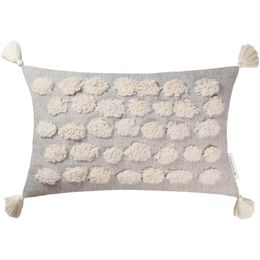 Tom Tailor HOME Dekokissen &raquo;Tufted Blobs&laquo; beige Leinen, Polyester