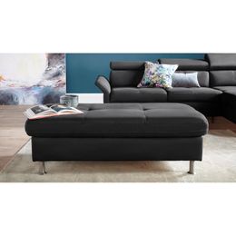exxpo - sofa fashion Hocker &raquo;Maretto Bankhocker mit tollem Sitzkomfort&laquo; praktisches Staufach unter der Sitzfl&auml;che schwarz Luxus-Microfaser (100% 