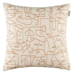 Musterring Dekokissen &raquo;Silhouet&laquo; mit Leinenanteil beige Obermaterial: 42% Polyacryl, 31% Baumwolle, 22% Polyester, 5% Leinen