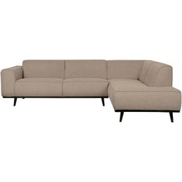 Woood Ecksofa &raquo;Statement&laquo; frei im Raum stellbar, H 77 cm x B 274 cm beige 100% Polyester