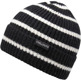 Chillouts Unisex Chillouts Beanie &raquo;Jette Hat&laquo; mit elastischer Passform und Umschlag schwarz