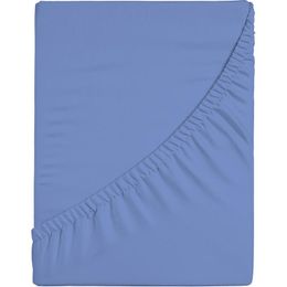 bellana Spannbettlaken &raquo;bellana premiumstretch&laquo; super elastisch blau Jersey-Elasthan, Obermaterial: 95% Baumwolle, 5% Elasthan