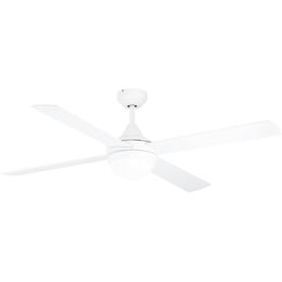 Eglo LED Deckenleuchte &raquo;VARADERO Deckenventilator&laquo; E27 1 Stk. Deckenlampe, Ventilator mit Licht, Wendefl&uuml;gel, Fernbedienung, &Oslash; 122cm wei&szlig;