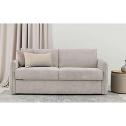 Home Affaire Schlafsofa &raquo;Bergamons&laquo; 2-Sitzer, mit Dauerschlaffunktion, inkl. Federkernmatratze, Lattenrost braun 100% Polyester