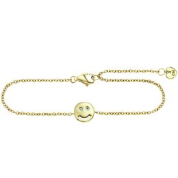 CAI Ca&iuml; Damen CA&Iuml; Armband &raquo;925/- Sterling Silber vergoldet Zirkonia Smile&laquo;