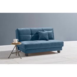 ell+ell ell + ell Schlafsofa &raquo;Tilda&laquo; Breite 145 cm, inkl. 2 Zierkissen blau 100% Polyester