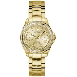 Guess Damen Multifunktionsuhr &raquo;RITZY&laquo; Armbanduhr, Quarzuhr, Damenuhr gold