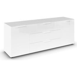 Rauch Kombikommode &raquo;Kommode T&uuml;rkommode Sideboard Kombikommode FLIPP mit Glasfront&laquo; Breite 160 cm mit 2 Einlegeb&ouml;den, 2-t&uuml;rig, 3 Schubladen, Soft-Close