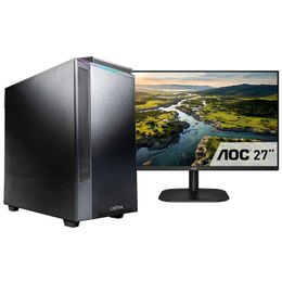 Captiva Business-PC-Komplettsystem &raquo;Workstation I75-772 TFT Bundle&laquo; 27 &prime;&prime; Intel Core i9 UHD Graphics 32 GB RAM 1.000 GB SSD schwarz Windows 11 Pro 24-