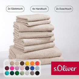 s.Oliver Handtuch Set &raquo;s.Oliver, Premium Qualit&auml;t, 600 gr/m&sup2;&laquo; Set 8 Stk. Walkfrottier 2 G&auml;stet&uuml;cher 30x50, 4 Handt&uuml;cher 50x100, 2 Duscht&uuml;cher 70x140 