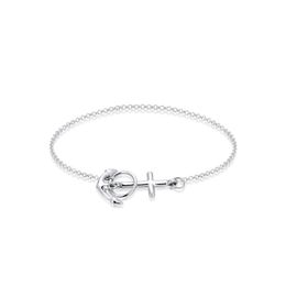 Elli Damen Armband &raquo;Anker Kreuz 925 Silber&laquo; silber