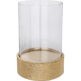 EGLO Living Kerzenhalter &raquo;KANMAW Windlicht - dekorative Kerze - Brass Chic&laquo; Deko wohnlich f&uuml;r Wohnzimmer, Schlafzimmer, Flur oder Arbeitszimmer Glas, 