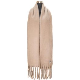 Chillouts Damen Chillouts XXL-Schal &raquo;Govinda Scarf&laquo; mit eleganten Fransen beige