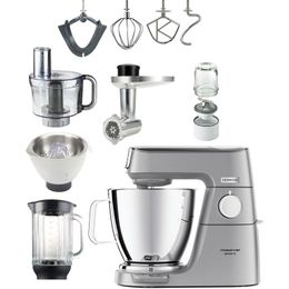 Kenwood K&uuml;chenmaschine &raquo;Titanium Chef Baker XL KVL85.704SI&laquo; inkl. umfangreiches Zubeh&ouml;r, mit integrierter EasyWeigh Waage silber K&uuml;chenmaschine