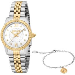 JUST cavalli time Damen Quarzuhr &raquo;Sublime&laquo; Armbanduhr, Damenuhr, Edelstahlarmband, Ideal auch als Geschenk gold