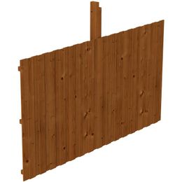Skan Holz Carport-R&uuml;ckwand aus Deckeschalung 20x120mm braun Holzwerkstoff