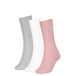 Calvin Klein Herren Socken &raquo;CK WOMEN SOCK ROLLTOP&laquo; 3 Paar, mit kleinem Rollbund, Cotton-Mix 39-42