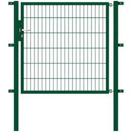 Alberts Zauneinzelt&uuml;r &raquo;Flexo&laquo; 125 cm Breite, in versch. H&ouml;hen gr&uuml;n Stahl