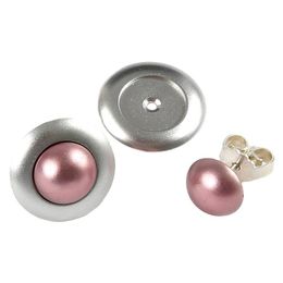 DeMarie Damen DeMarie Paar Ohrstecker &raquo;eloxiertes Aluminium&laquo; rosa