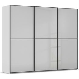 Rauch Schwebet&uuml;renschrank &raquo;Kleiderschrank Schrank Garderobe Schlafzimmerschrank SCALE-DUO&laquo; edle zweigeteilte T&uuml;ren Glas-Front mit 3 Zierleisten MADE 