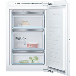 Bosch Einbaugefrierschrank 6 &raquo;GIV21ADD0&laquo; 87,4 cm hoch 55,8 cm breit wei&szlig; LowFrost: seltener abtauen durch reduzierte Eisbildung &ndash; das spart Arbeit und