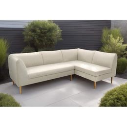 DOMO collection Sofa-Eckelement &raquo;Filho, individuell erweiterbar&laquo; Polsterm&ouml;bel f&uuml;r Terrasse, Garten und Balkon, speziell f&uuml;r Outdoor beige 88% Olefin, 
